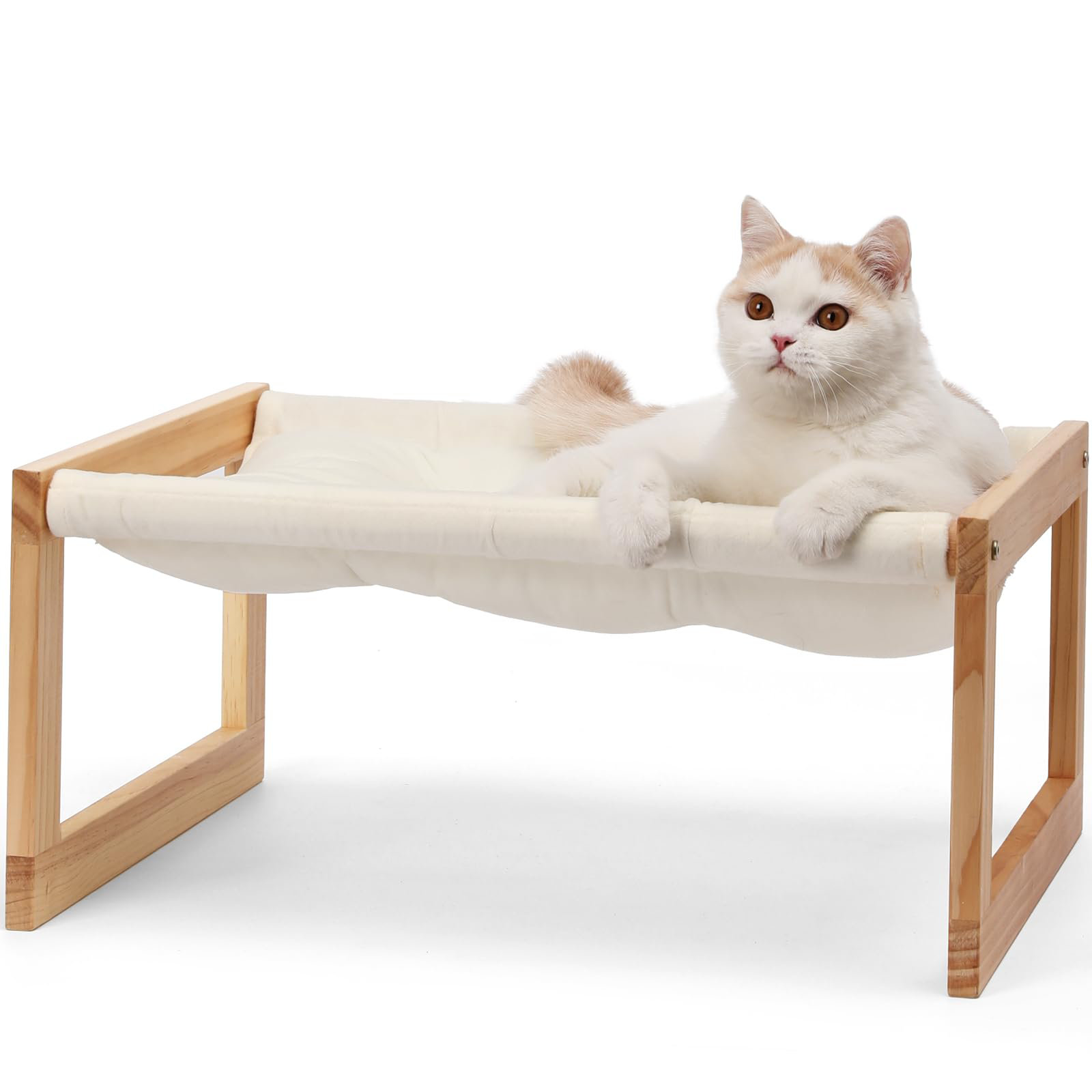 Hokku Designs Wooden Cat Hammock Cat Bed | Wayfair