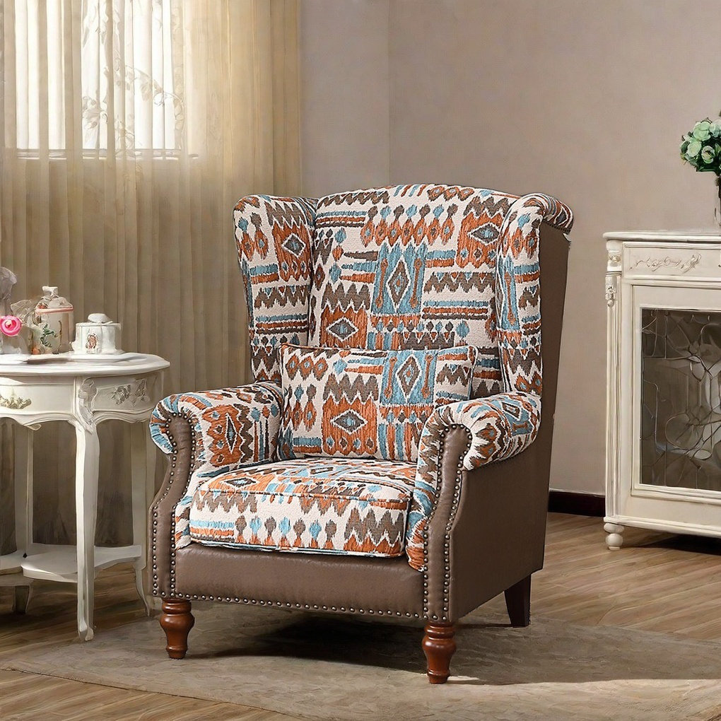 Axis Living Vintage Colorblock Single Chair | Wayfair