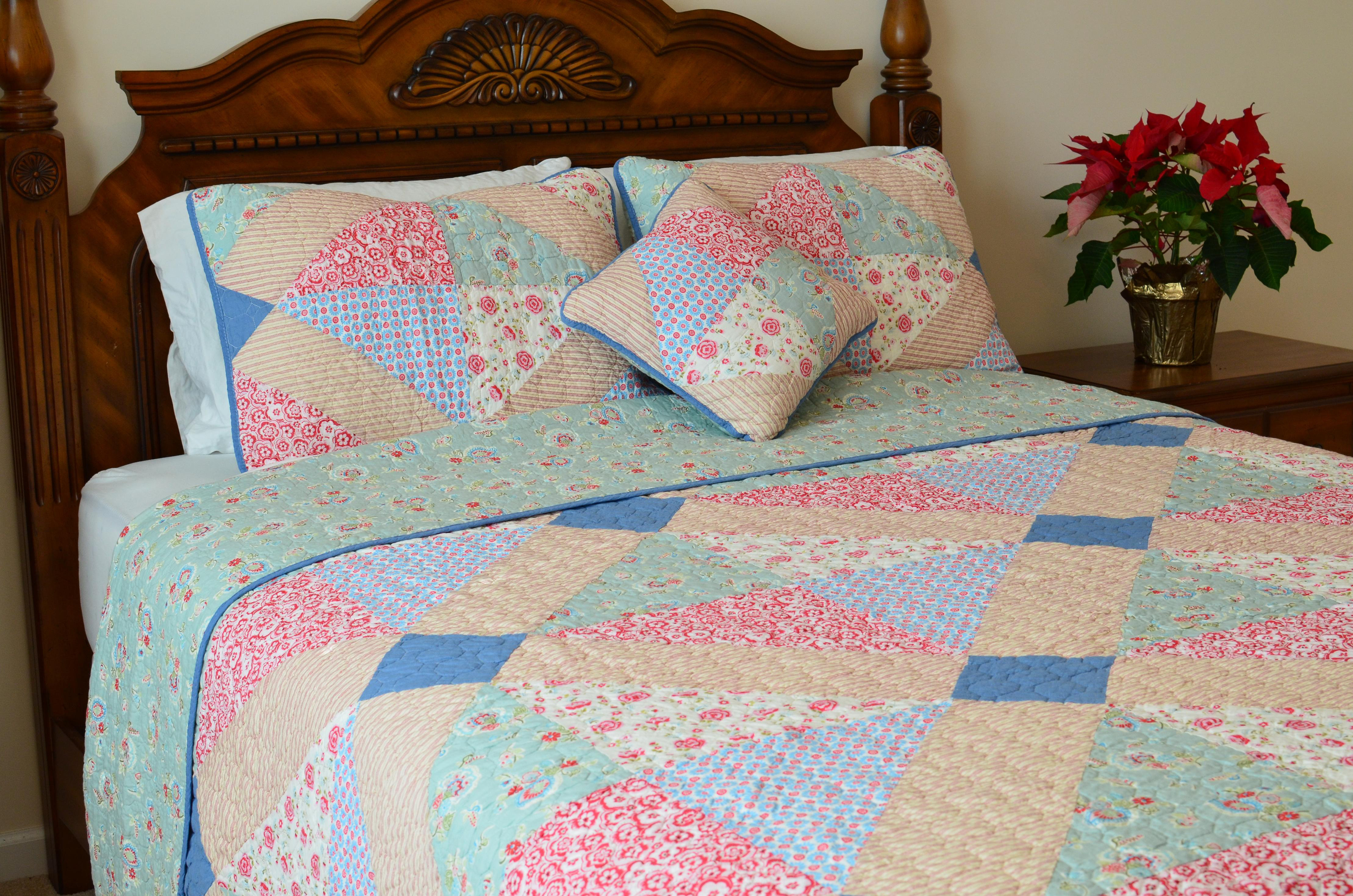 J&J Bedding Angie Patchwork Single Reversible Quilt & Reviews | Wayfair