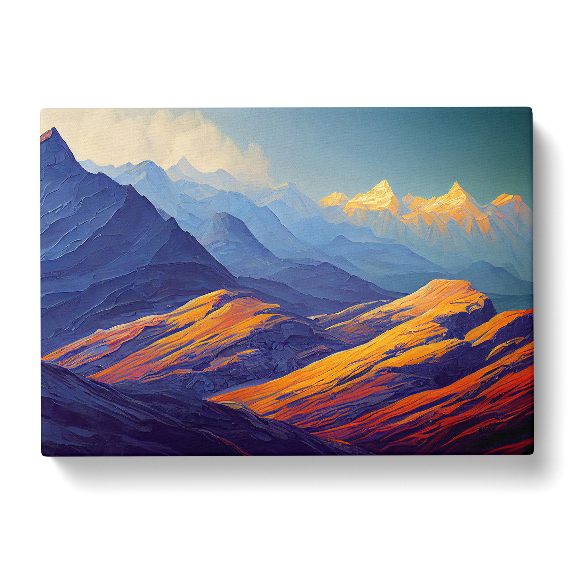 Alpen Home Exquisite Mountain Landscape - Wrapped Canvas Graphic Art ...