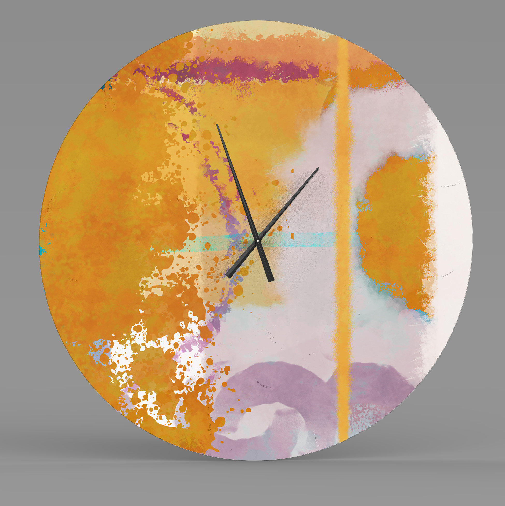 Latitude Run® Capital Valiant Abstract Metal Wall Clock - Wayfair Canada