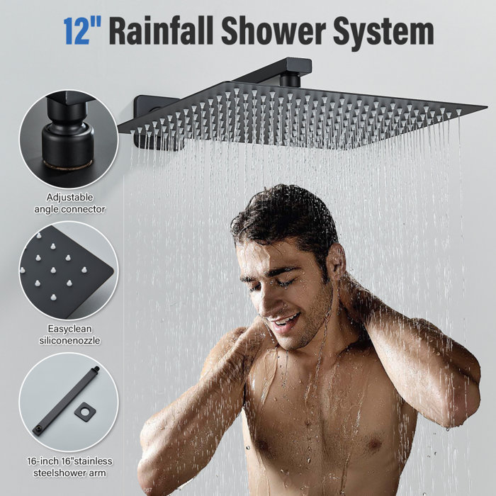Senlesen Complete Shower System with Rough in-Valve & Reviews | Wayfair