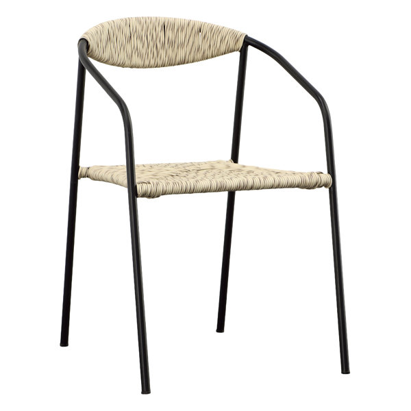 Dovetail Furniture Wallace Rope and Aluminum Outdoor Dining Chair ...