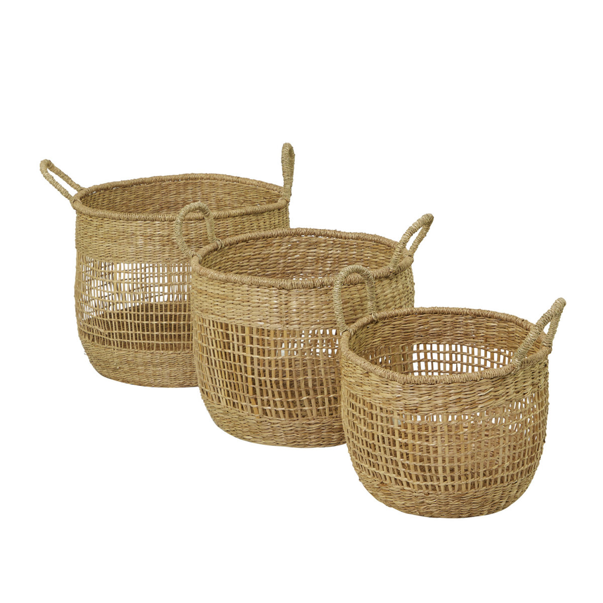 Kelly Clarkson Home Colombe 3 Piece Seagrass Basket Set & Reviews ...