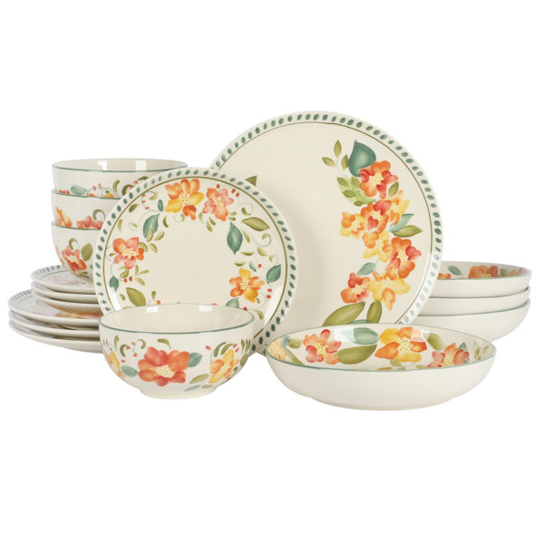 Plants & Flowers Dinnerware Sets You'll Love | Wayfair