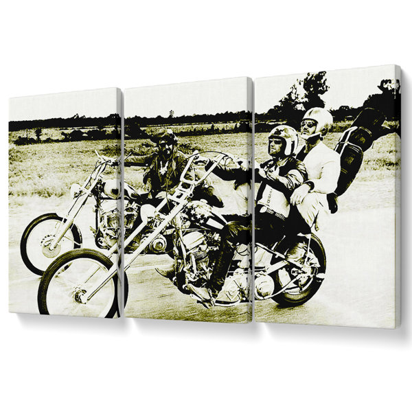 Williston Forge Easy Rider Sepia - 3 Piece Wrapped Canvas Art Prints ...