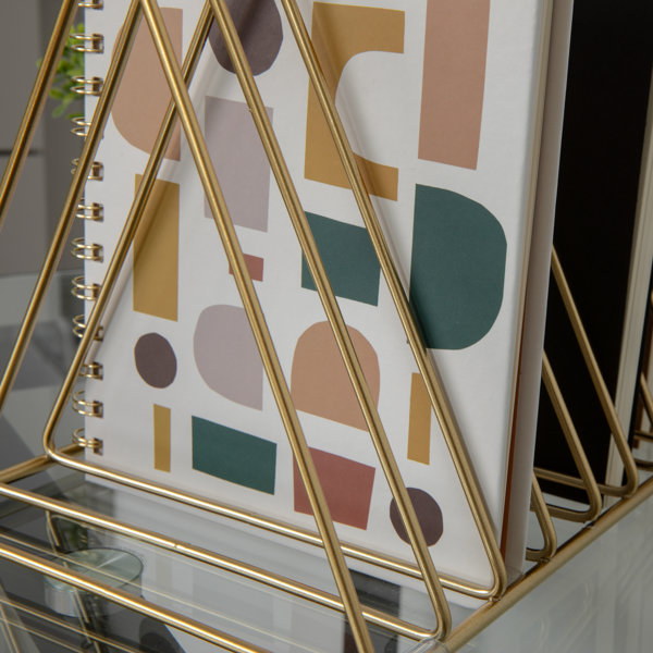 Martha Stewart Thomas Martha Stewart Metal Slotted Triangle Desktop ...