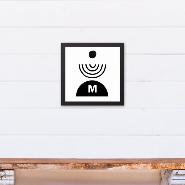 George Oliver " Mod Shapes Monogram " on Canvas - Wayfair Canada