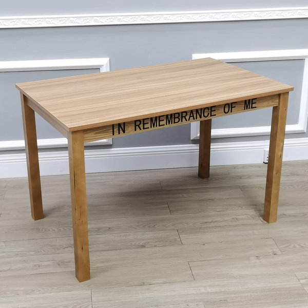 Ebern Designs Tremaine 45 X 28 X 29" Wood Church Holy Communion Table ...