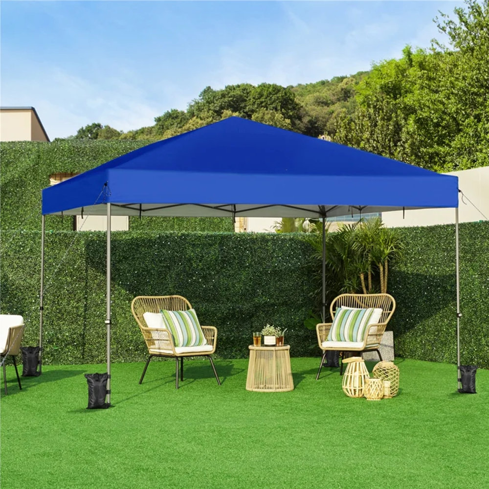 DreamDwell Home 10 Ft. W x 10 Ft. D Steel Pop-Up Canopy Tent Waterproof ...