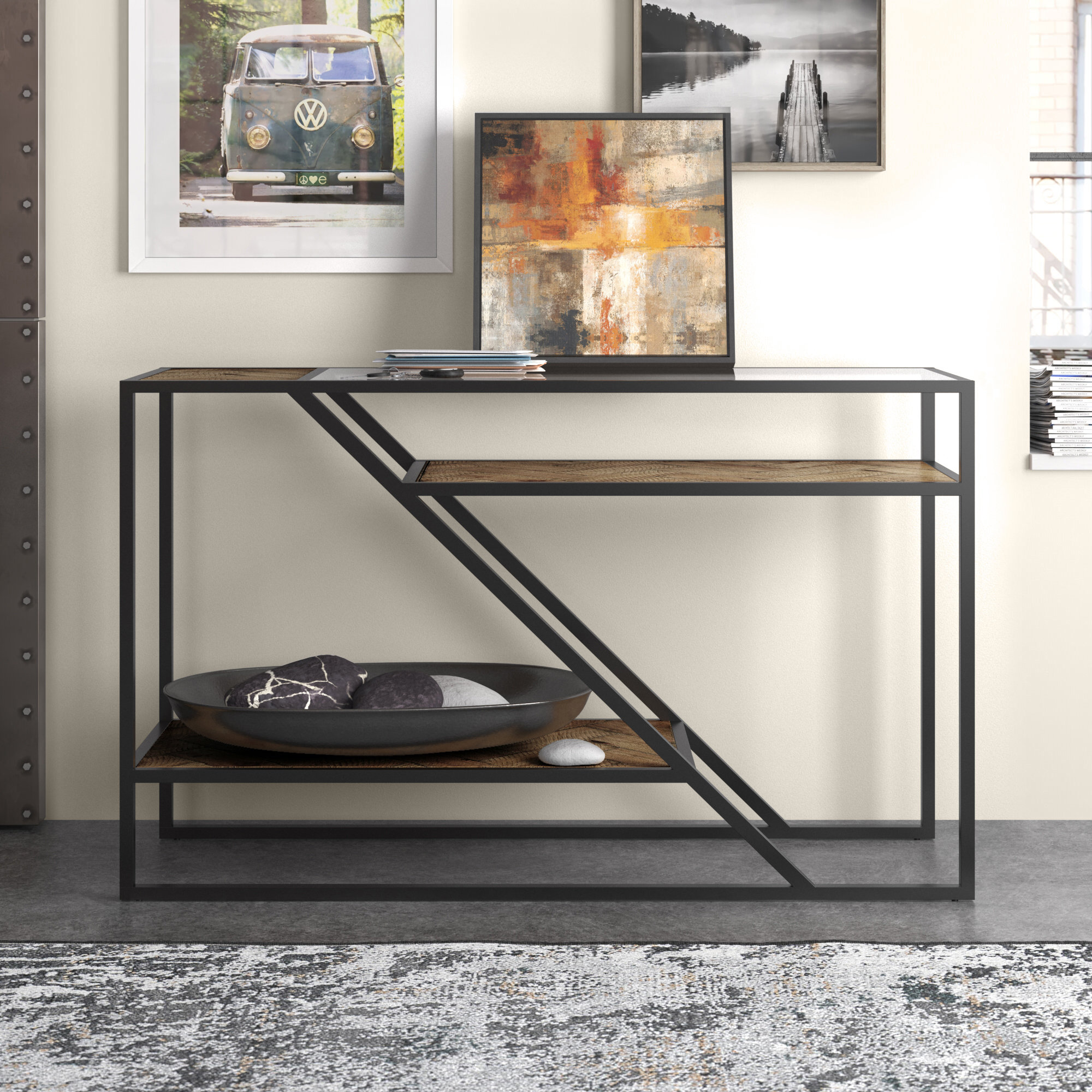 Steelside™ 48" Console Table & Reviews | Wayfair
