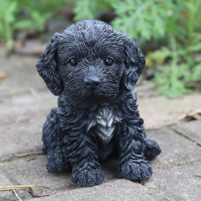 Hi-Line Gift Ltd. Sitting Cockapoo Puppy Statue & Reviews | Wayfair