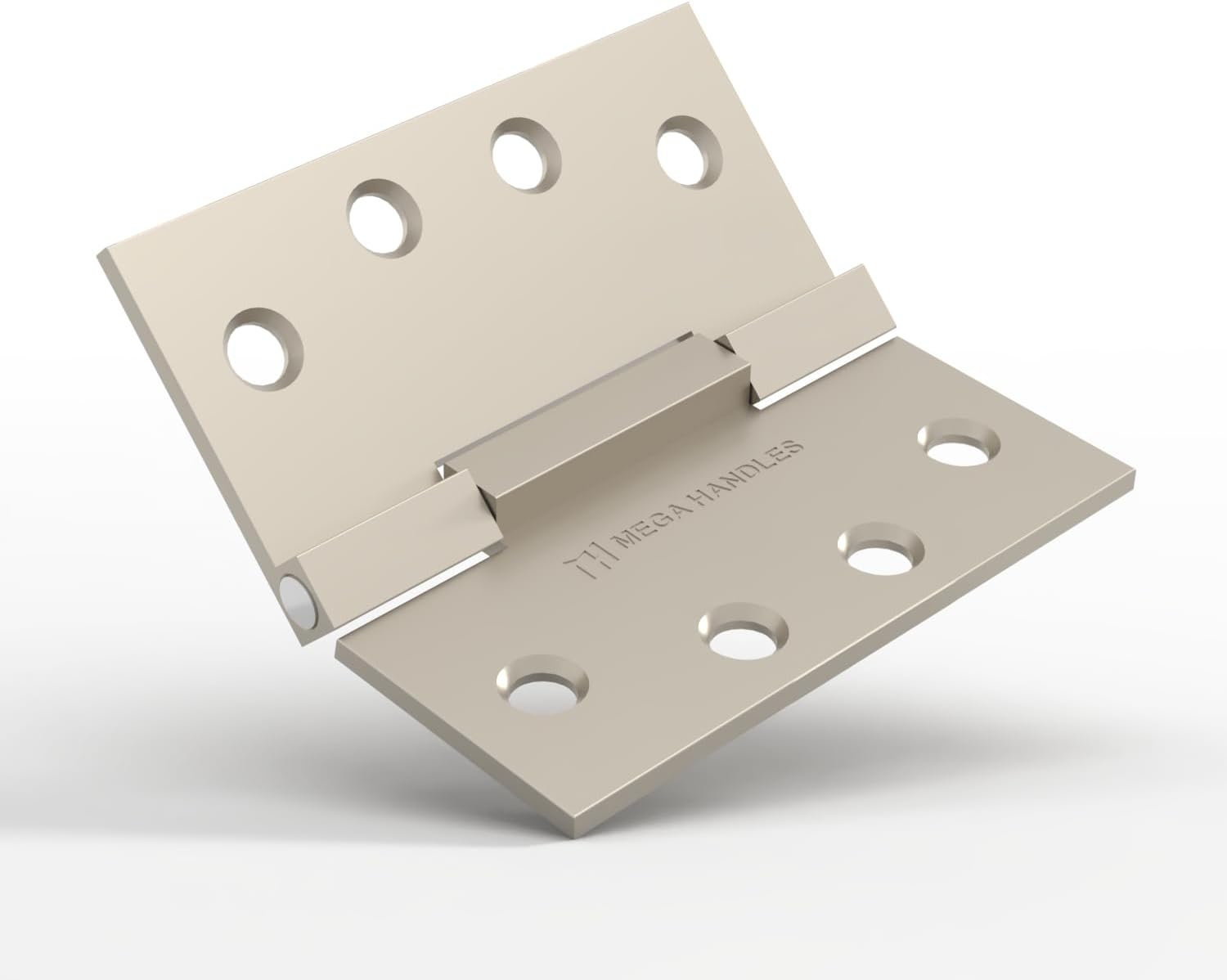 Mega Handles | Square Barrel Hinges | Satin Nickel | 2 Pack - Wayfair ...