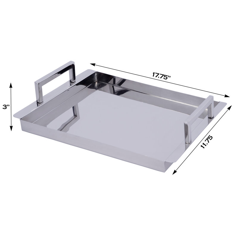 Wrought Studio™ Caln Rectangle Serving Tray | Wayfair
