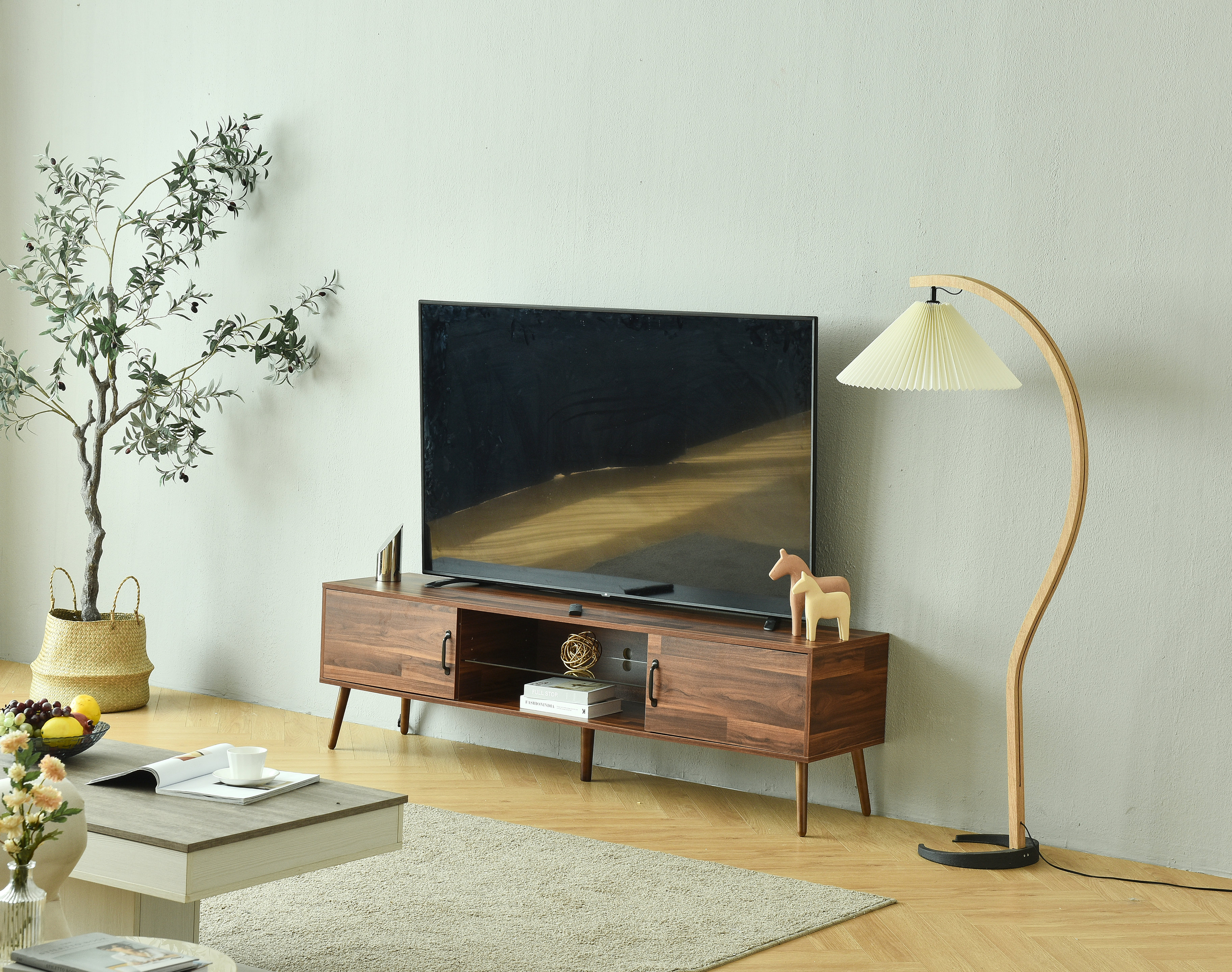 George Oliver Fredo TV Stand for TVs up to 88" & Reviews - Wayfair Canada