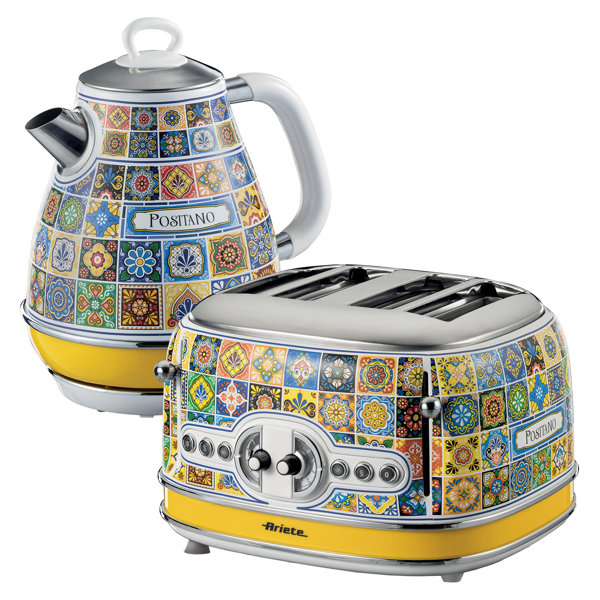 Ariete Positano 1.7L Kettle & 4 Slice Toaster | Wayfair.co.uk