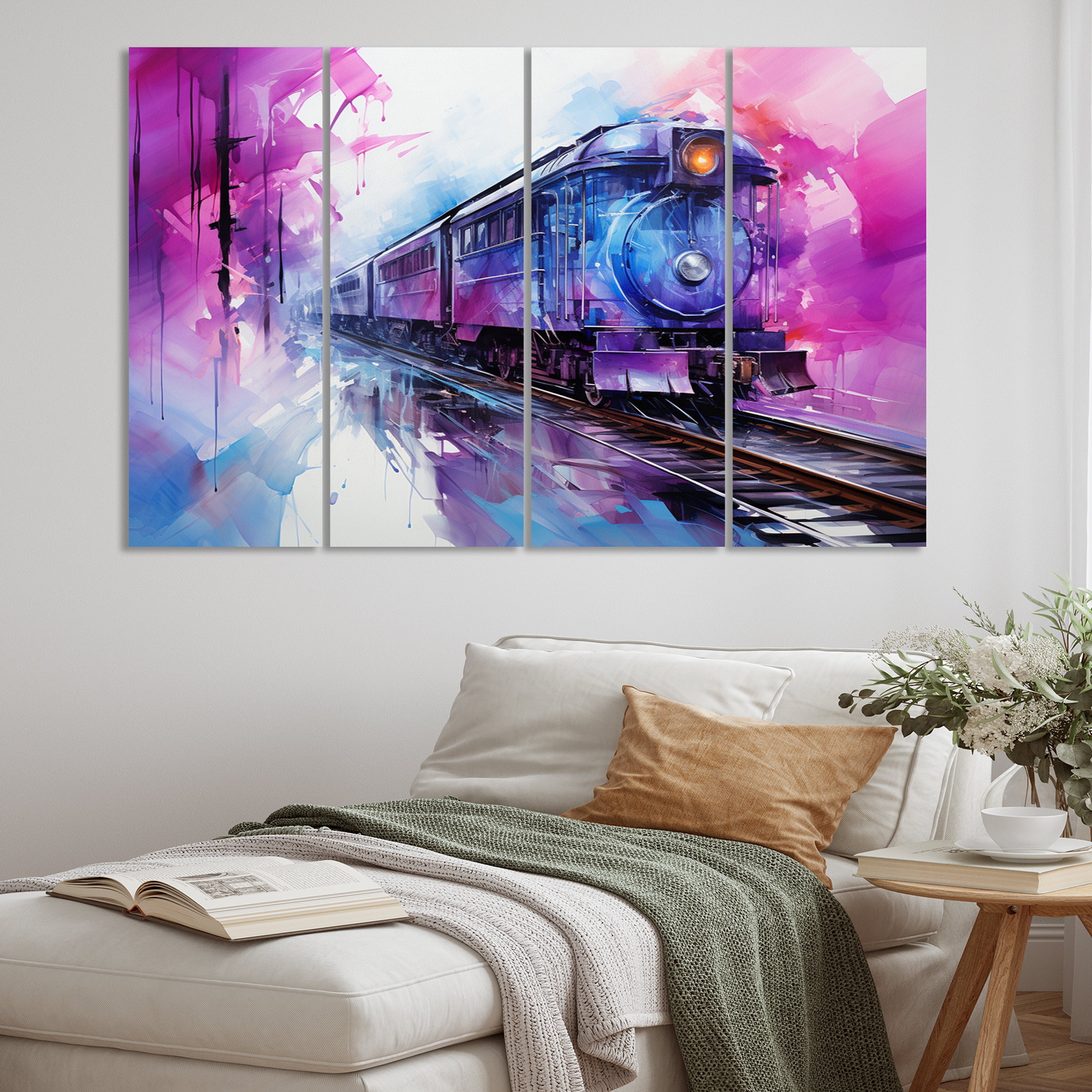 Williston Forge Abstract Train Translucent Rhythms III On Canvas 4 ...
