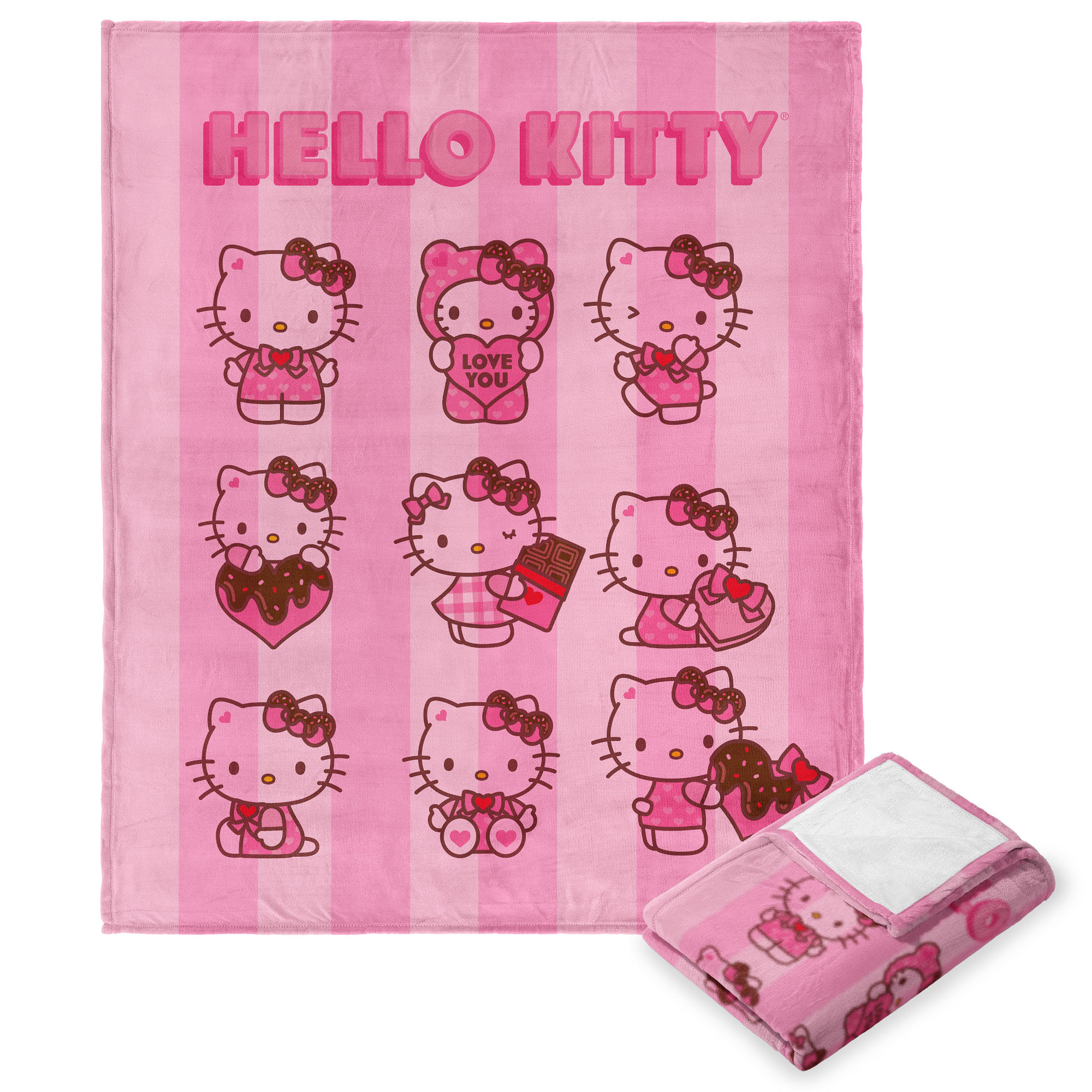 Northwest Sanrio Hello Kitty Sweetie Treats Silk Touch Throw | Wayfair