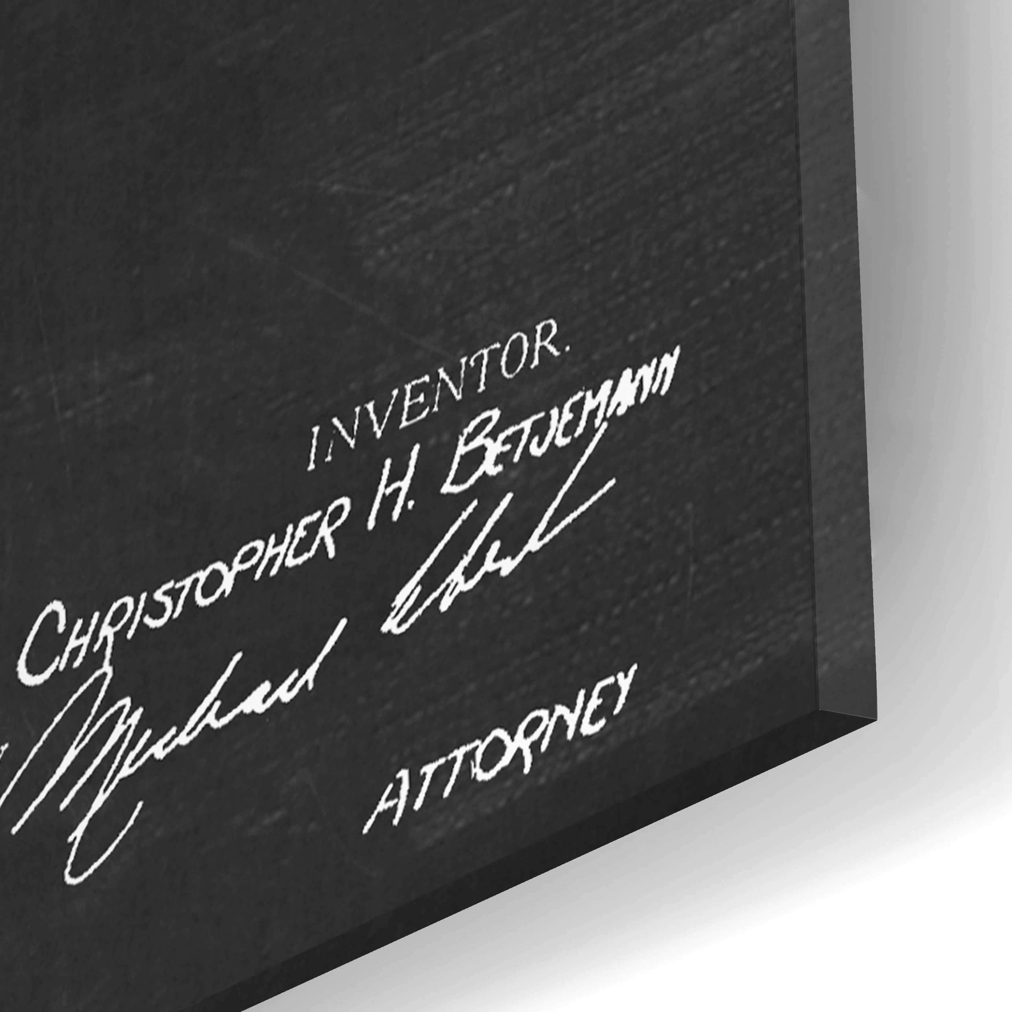 17 Stories ''Shipping Gondola Blueprint Patent Chalkboard,'' Acrylic ...