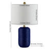 Etta Avenue™ Amman 22" Navy Blue Table Lamp Set & Reviews | Wayfair