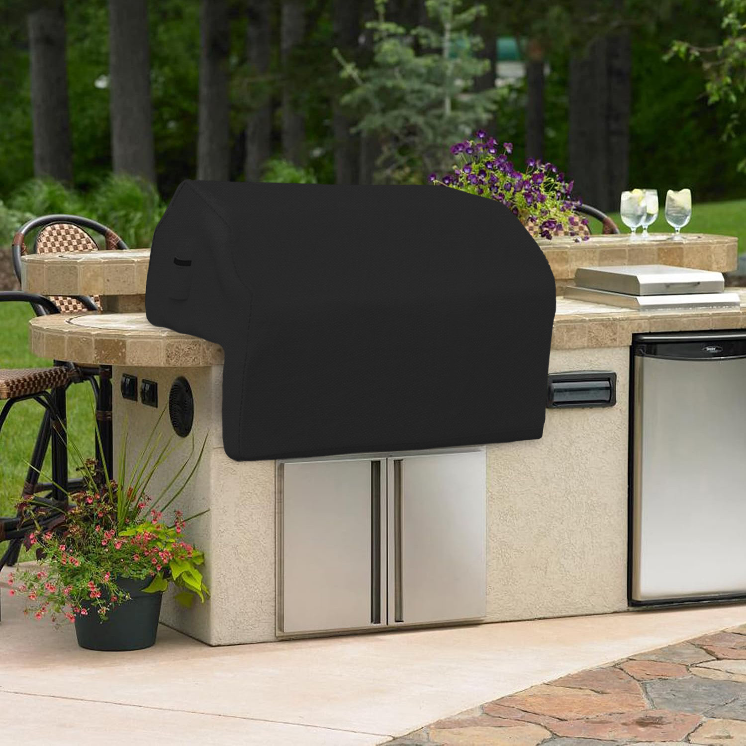 Covers & all Built-in Outdoor Grill Cover, Durable 12 Oz Waterproof ...