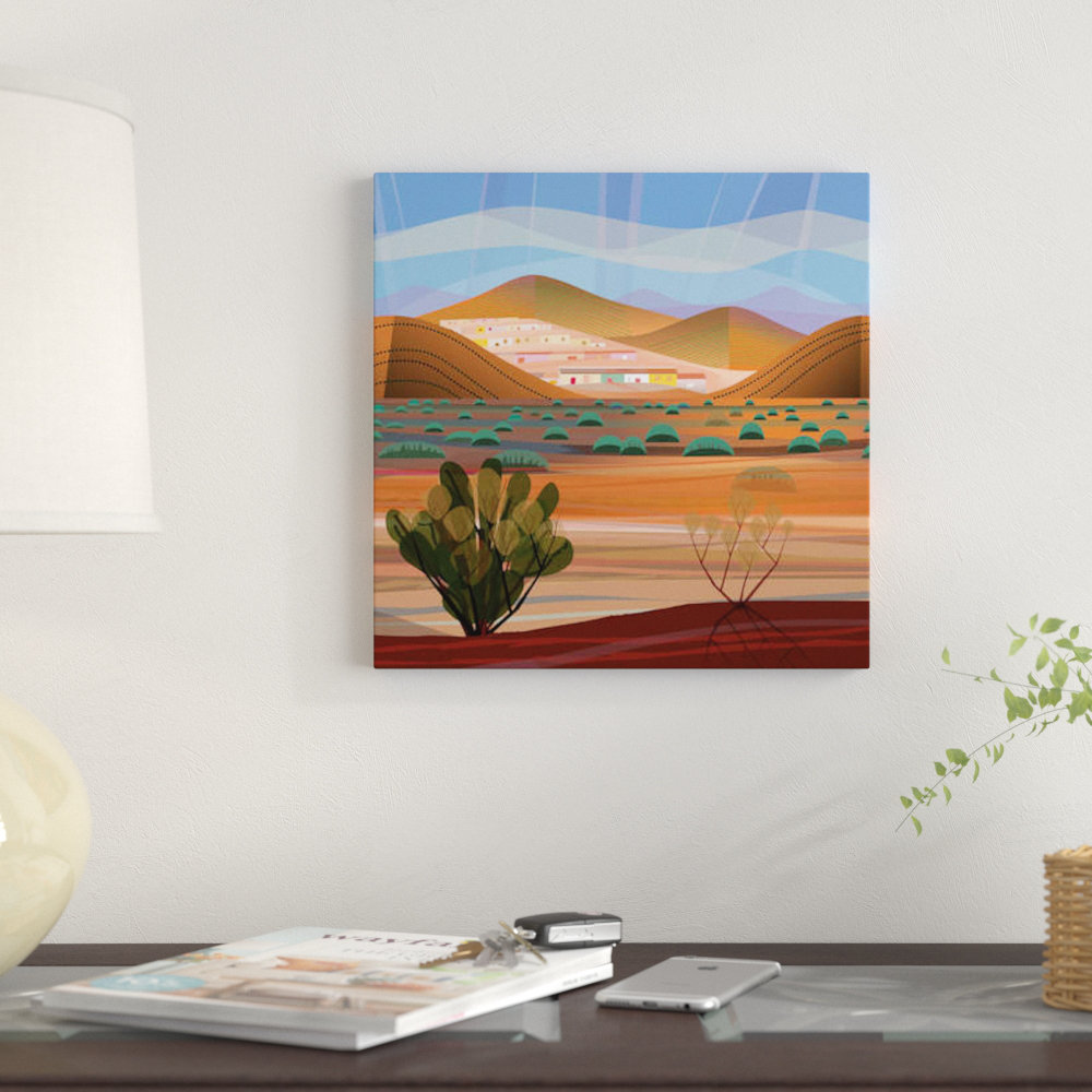 East Urban Home 'Copper Town, Square' Graphic Art Print on Canvas | Wayfair