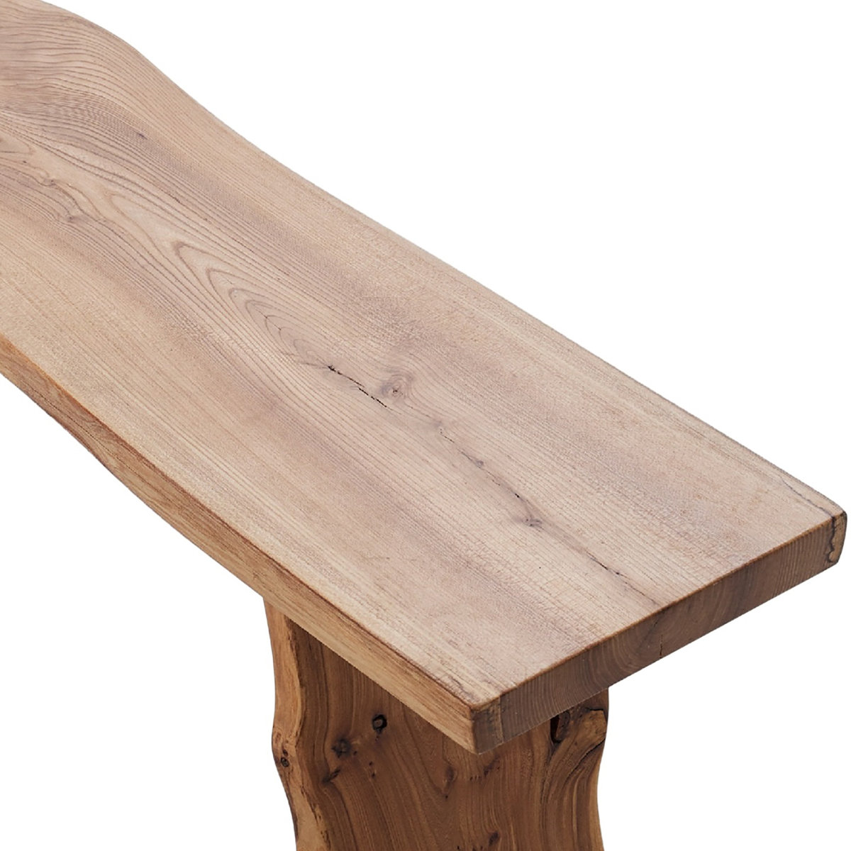 Millwood Pines Charleane Rustic Solid Wood Bench Elm Dining Bench ...