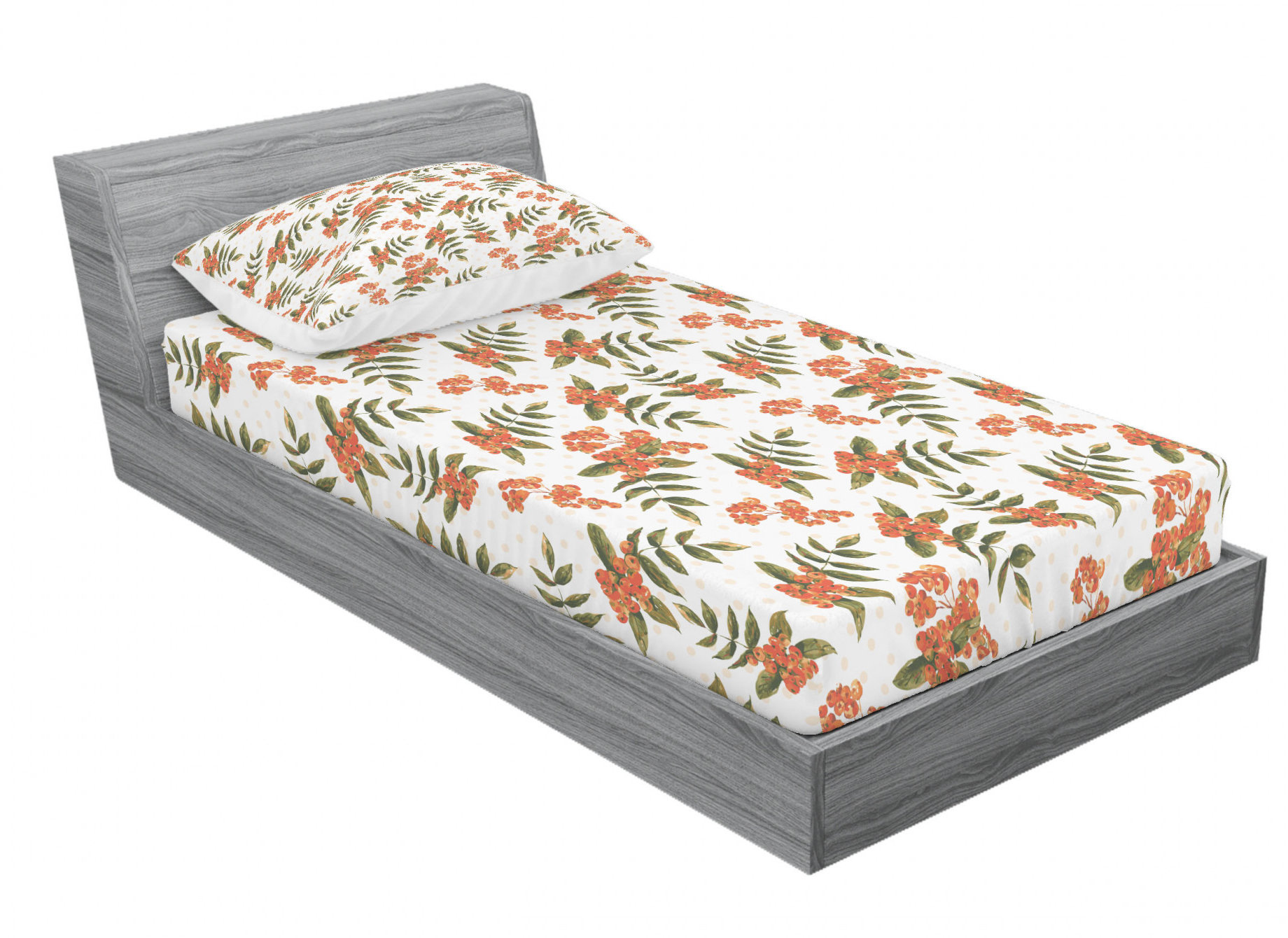 Ambesonne Rowan Floral Sheet Set | Wayfair