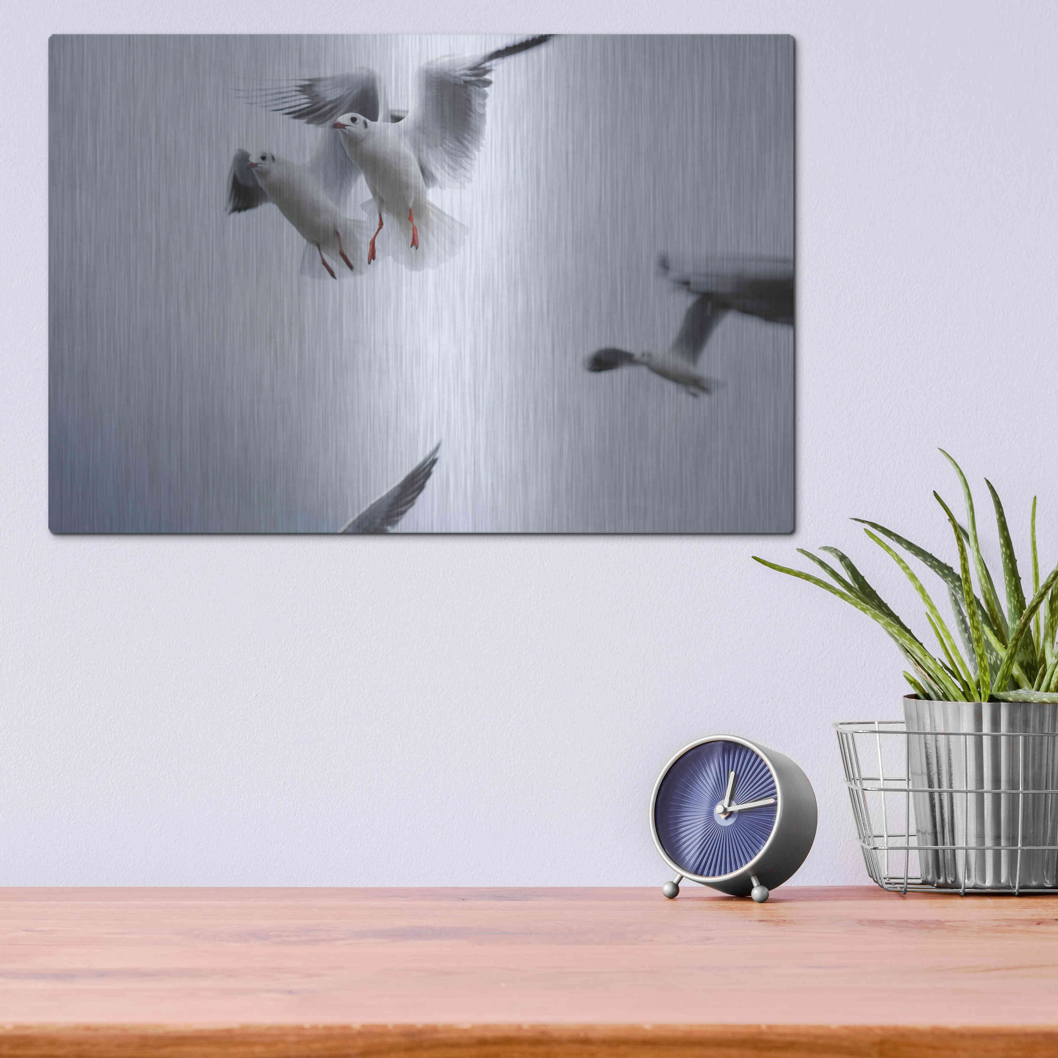 Ebern Designs 'Bird Hug' By Luxe Portfolio, Metal Wall Art,_17841 ...
