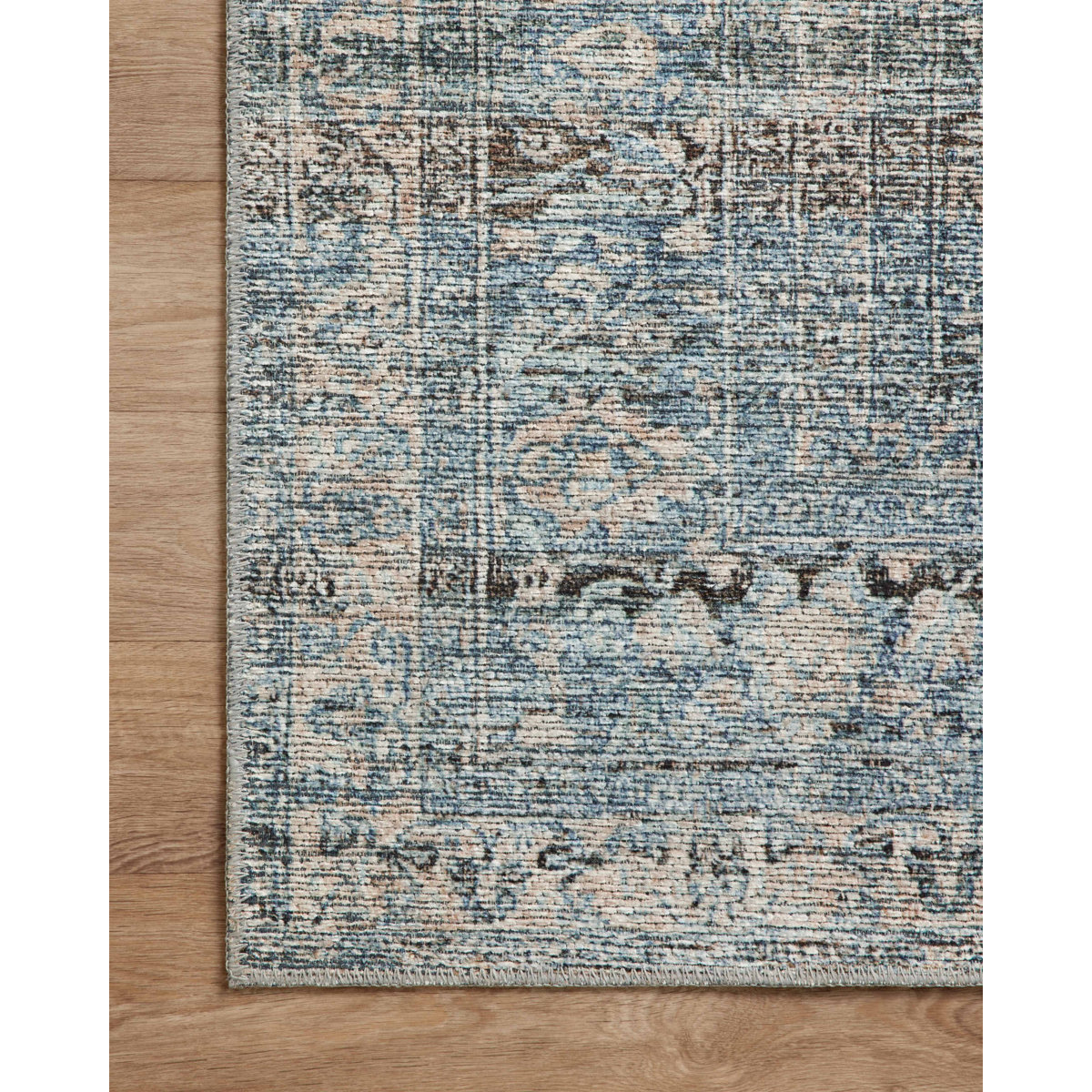 Amber Lewis x Loloi Billie Denim / Blush Area Rug & Reviews | Wayfair