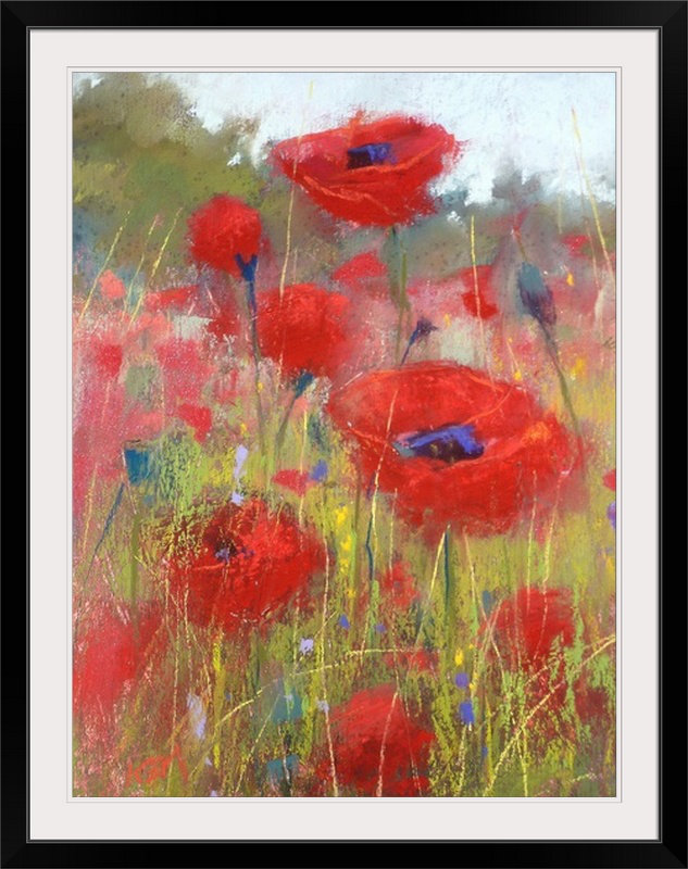 Winston Porter Annely 'In the Poppy Field' Karen Margulis Painting ...