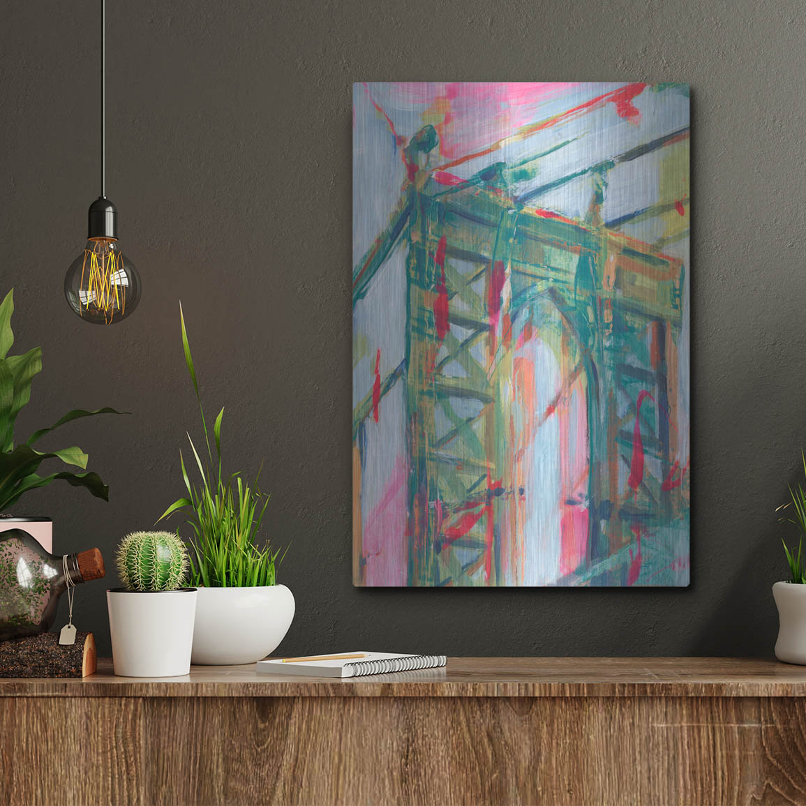 Winston Porter 'Graffiti Bridge 1' by Ethan Harper Metal Wall Art | Wayfair