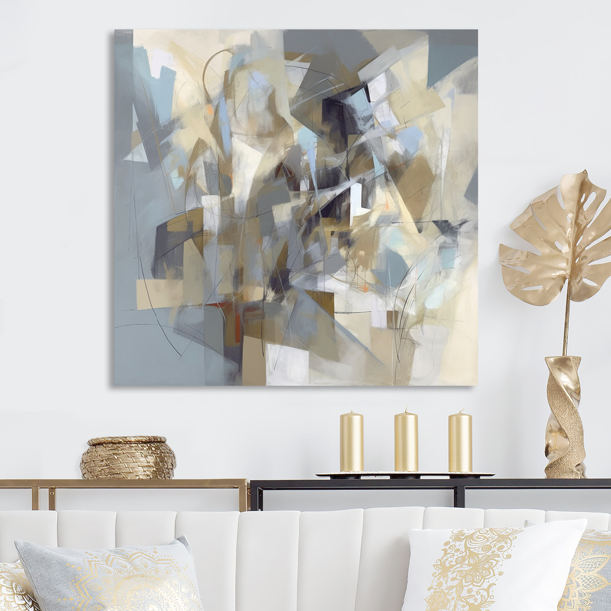 Ivy Bronx Beige And Grey Unbounded Creativity III Beige And Grey ...