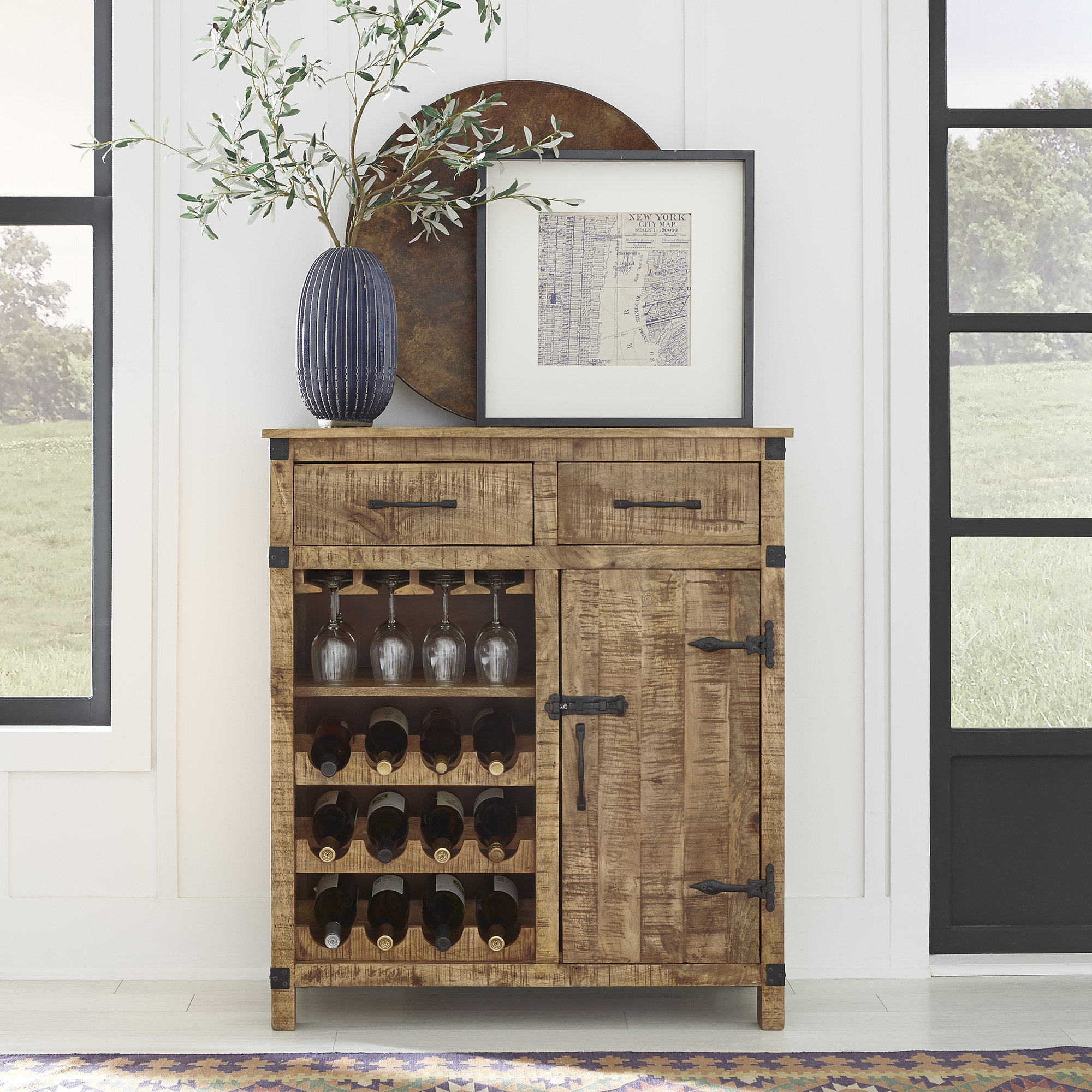 Kelly Clarkson Home Archimedes Bar with Wine Storage & Reviews ...