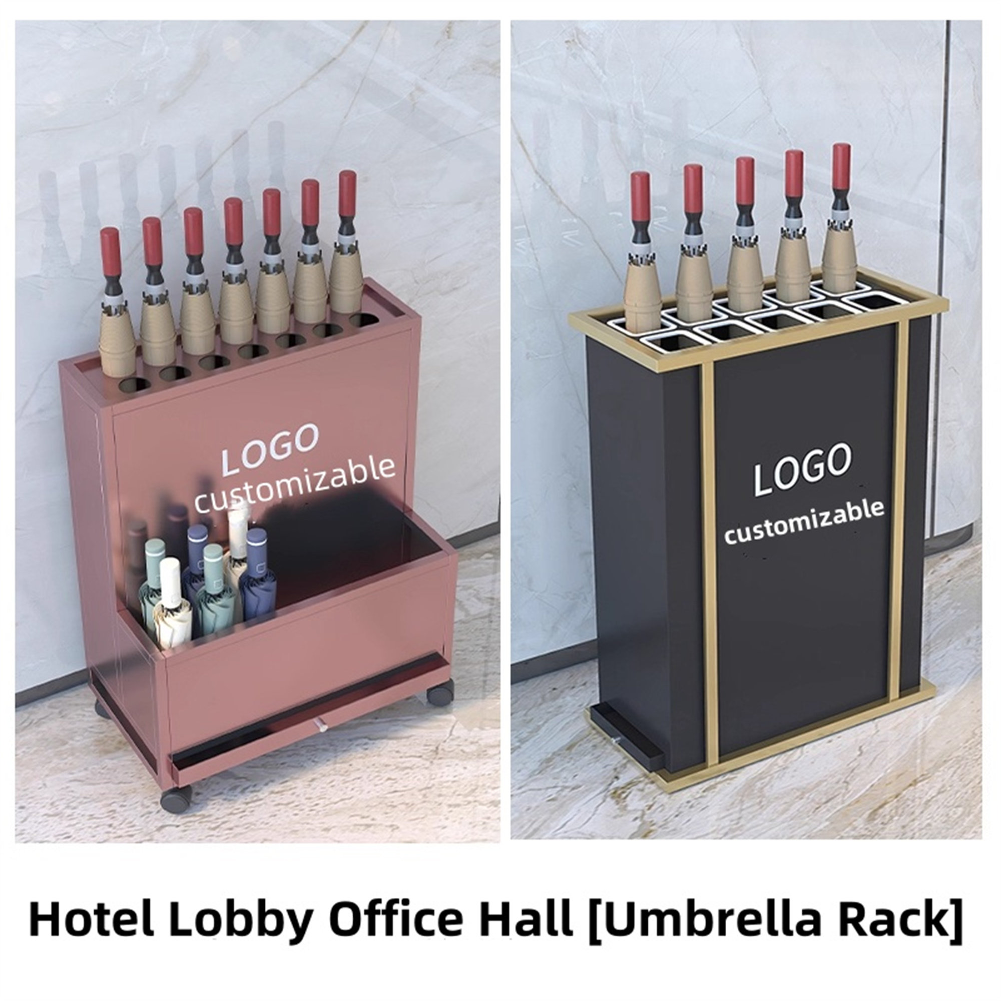Latitude Run® Creative Umbrella Storage Rack Floor-standing Umbrella ...