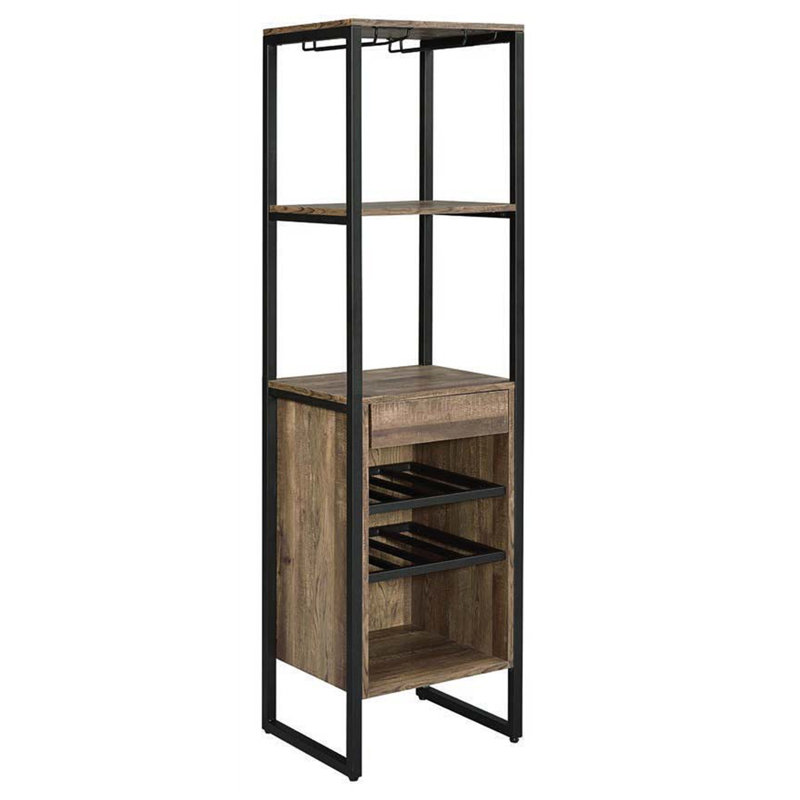 17 Stories Narikwine Rack In Weathered Oak 97800 | Wayfair