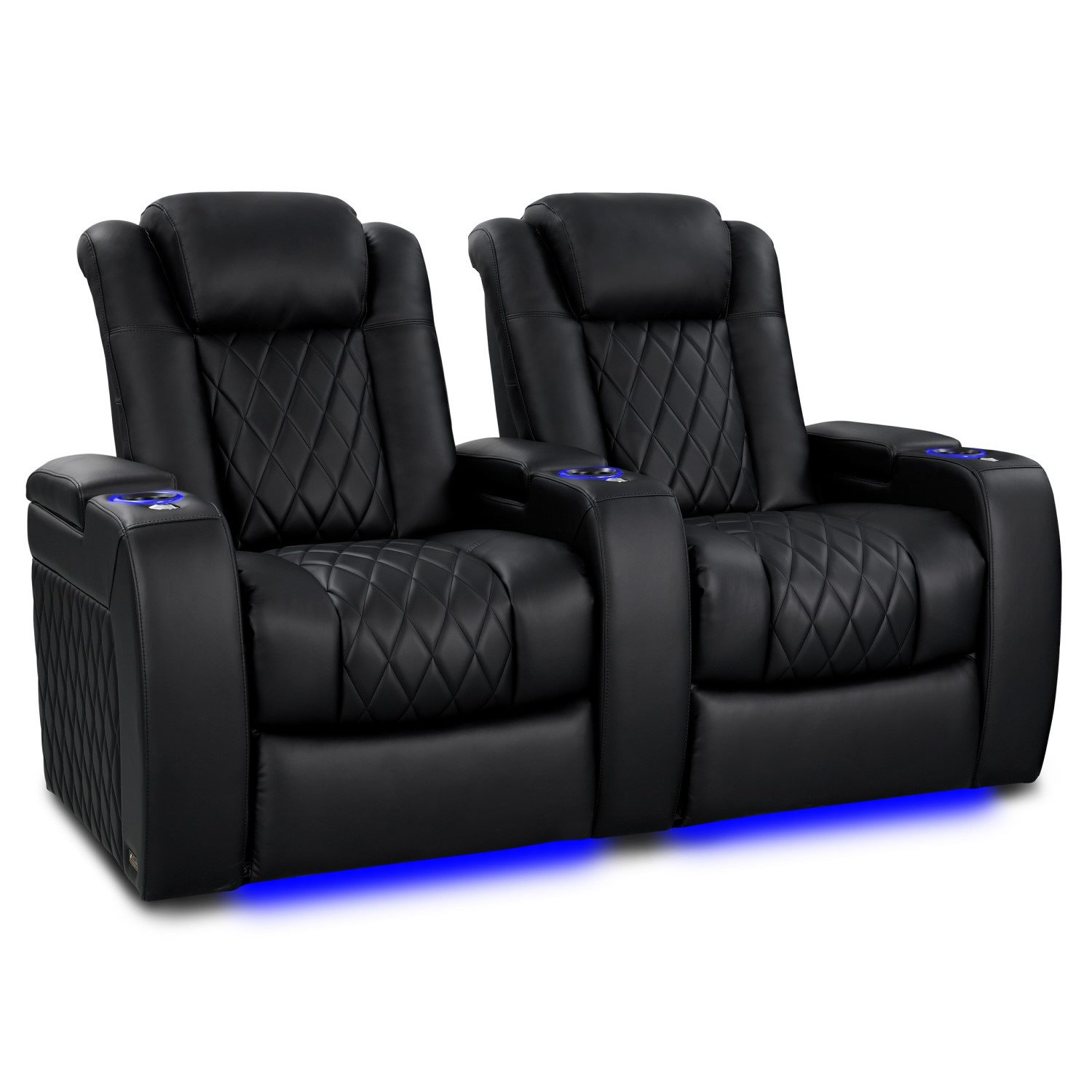Valencia Theater Seating 68.25" Wide Genuine Leather Home Theater ...