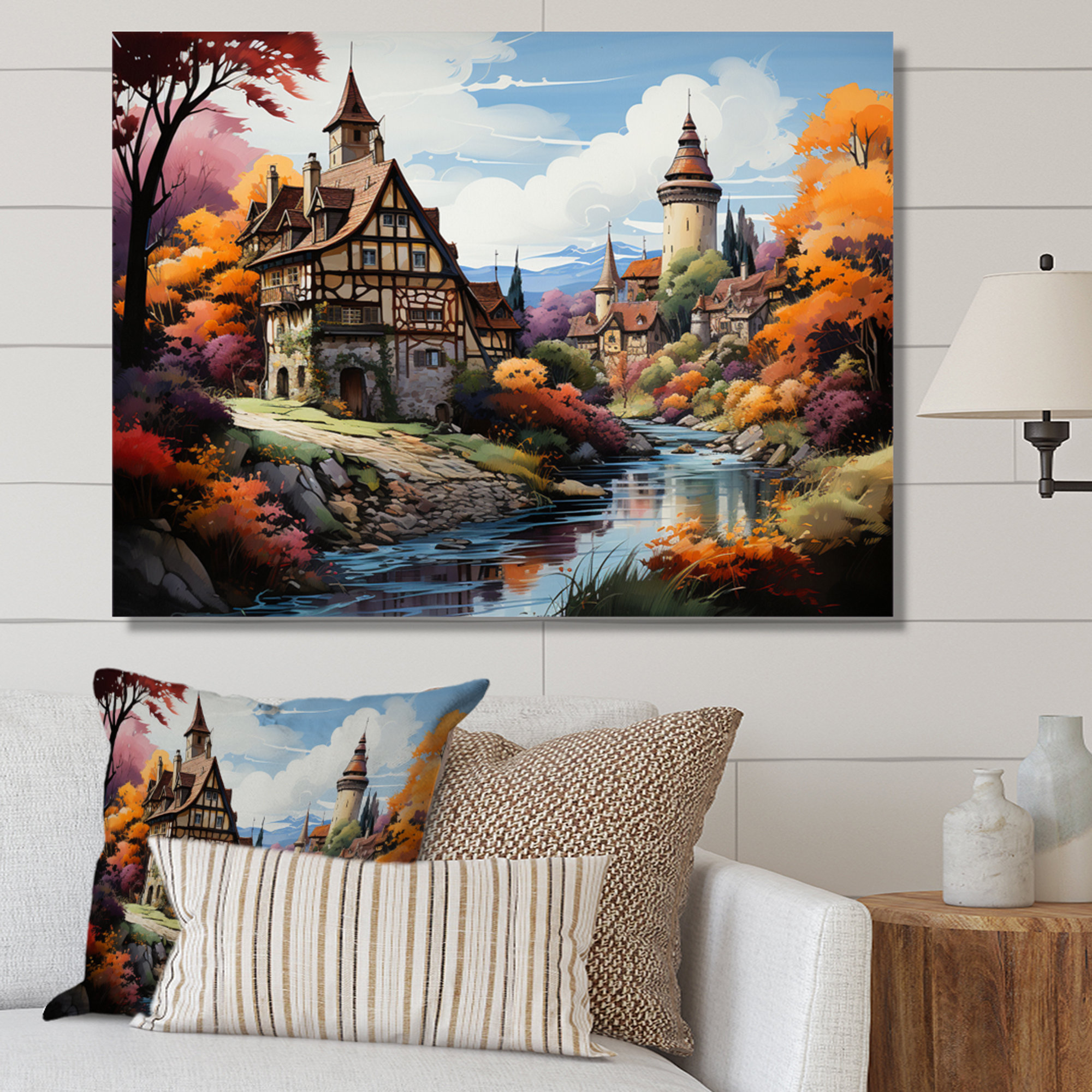 Winston Porter French Medieval Village In Alsace I - French Wall Art ...
