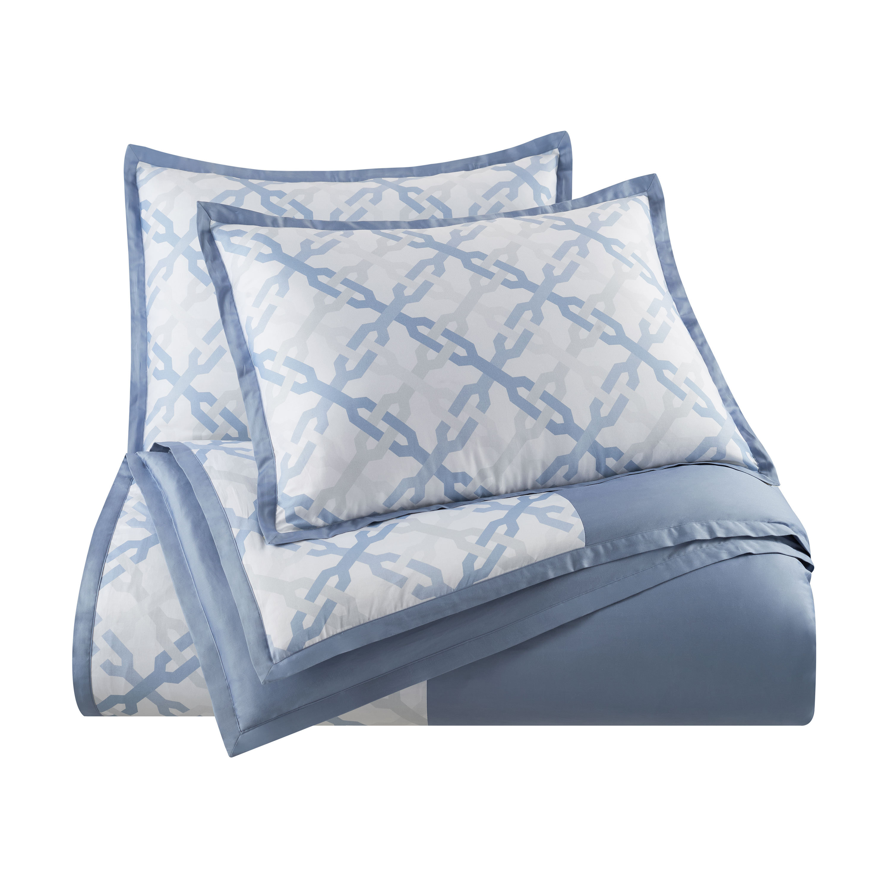 Clean Design Home x Martex Linea Blue/White Comforter Set | Wayfair