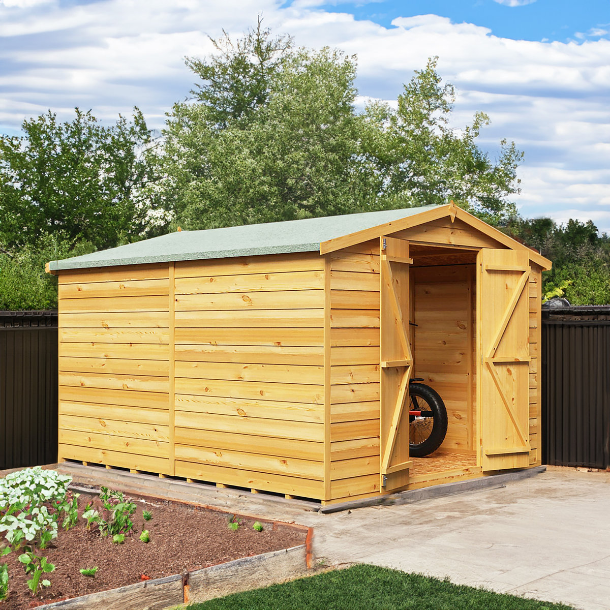 Shire GB Garden Value 8 ft. W x 10 ft. D Windowless Shed | Wayfair.co.uk