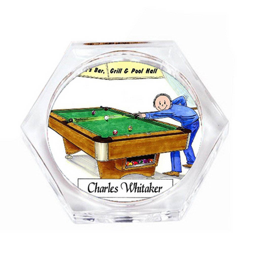 Printed Perfection Personalized Billiards, Pool Player - Male Drink ...