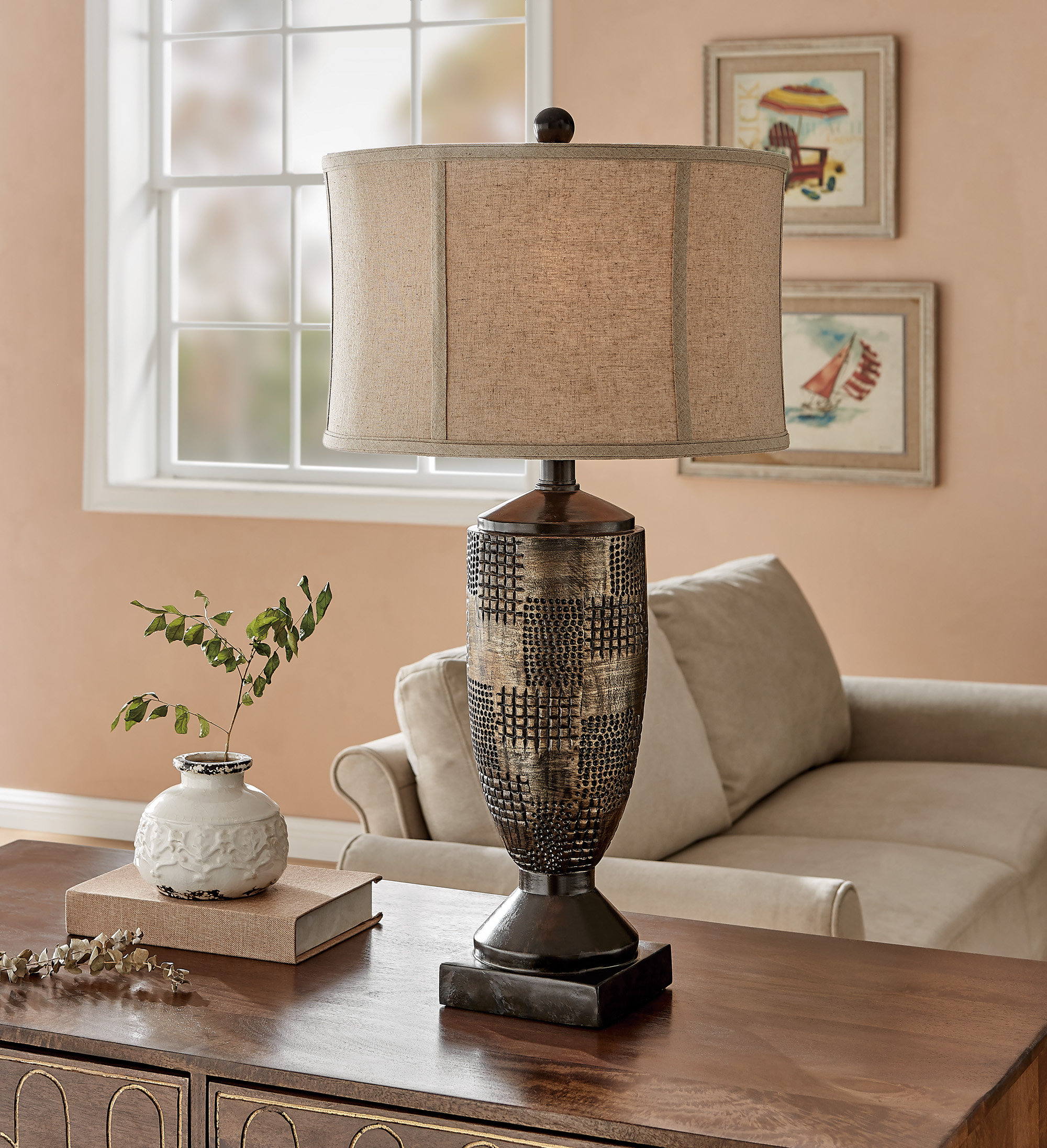 House of Hampton® Verwood Resin Table Lamp | Wayfair