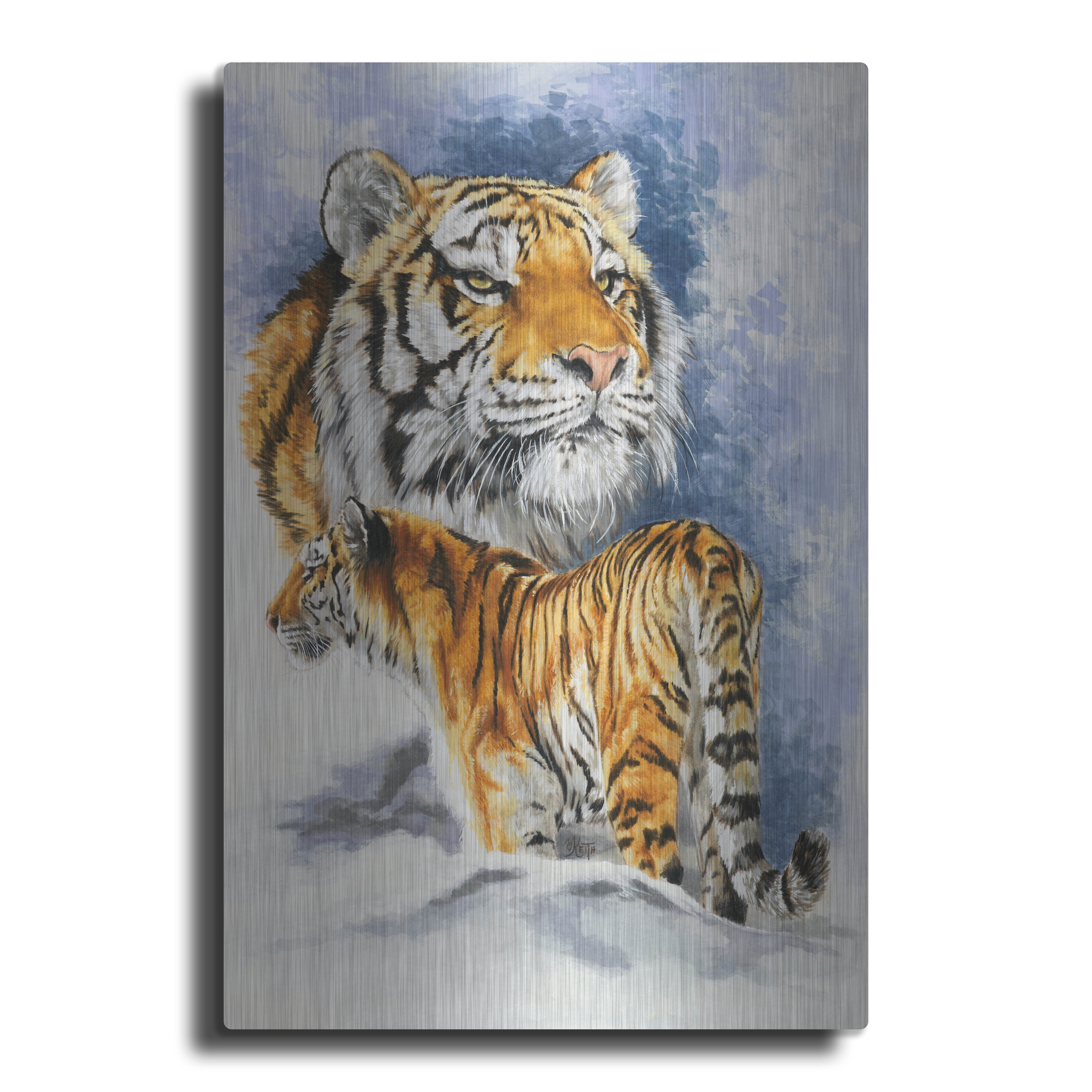 Luxe Metal Art 'Forceful' By Barbara Keith, Metal " Forceful " by ...