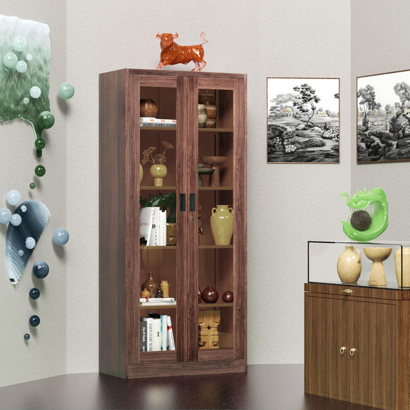 Inbox Zero Kizzi 31.5'' Wide 5 - Shelf Metal Storage Cabinets & Reviews ...