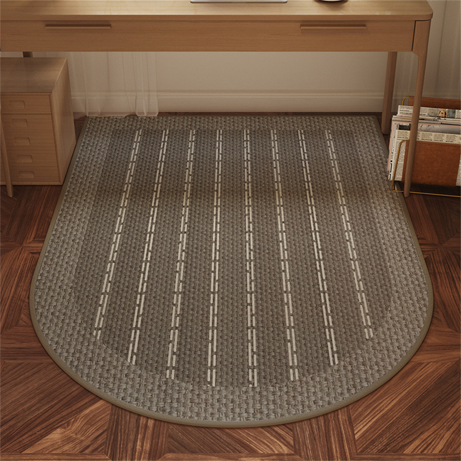 JINXI Study Room Carpet - Desk Chair Mat, High-End Bedroom Wood Floor ...