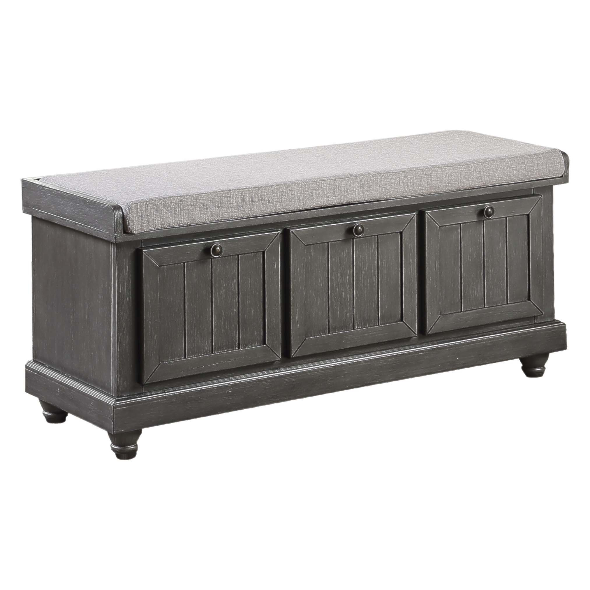 Rosalind Wheeler Durable Storage Bench with Foam Cushioned Seat and ...