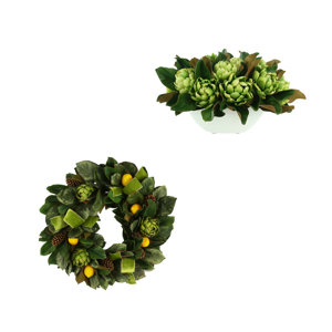 Creative Displays, Inc. Rustic Fall and Centerpiece with Artichokes ...