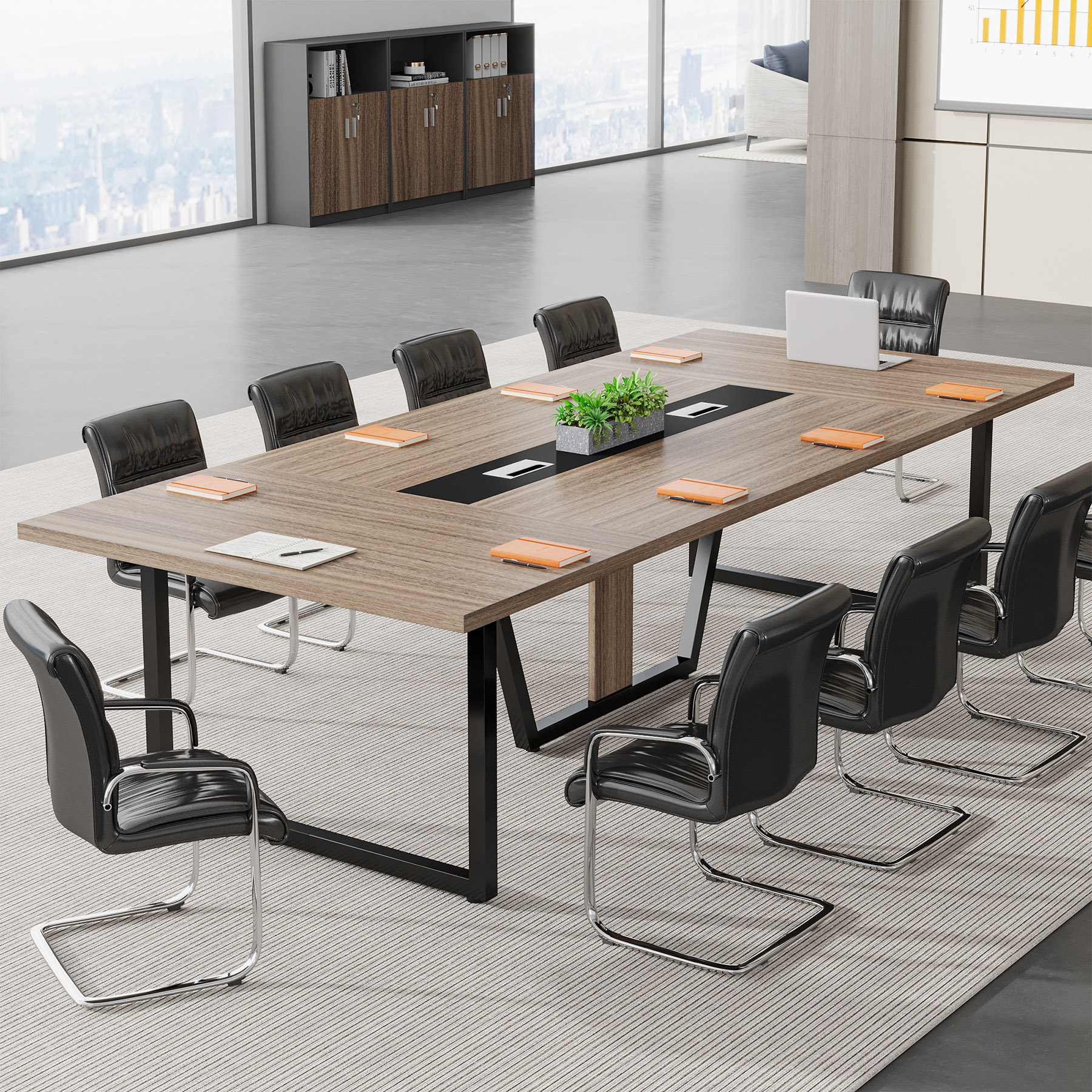 Millwood Pines Anoush Rectangular Conference Table "& Reviews" | Wayfair