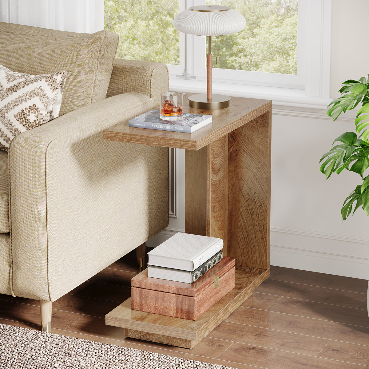 Millwood Pines Dionnie C-Shaped End Table & Reviews - Wayfair Canada