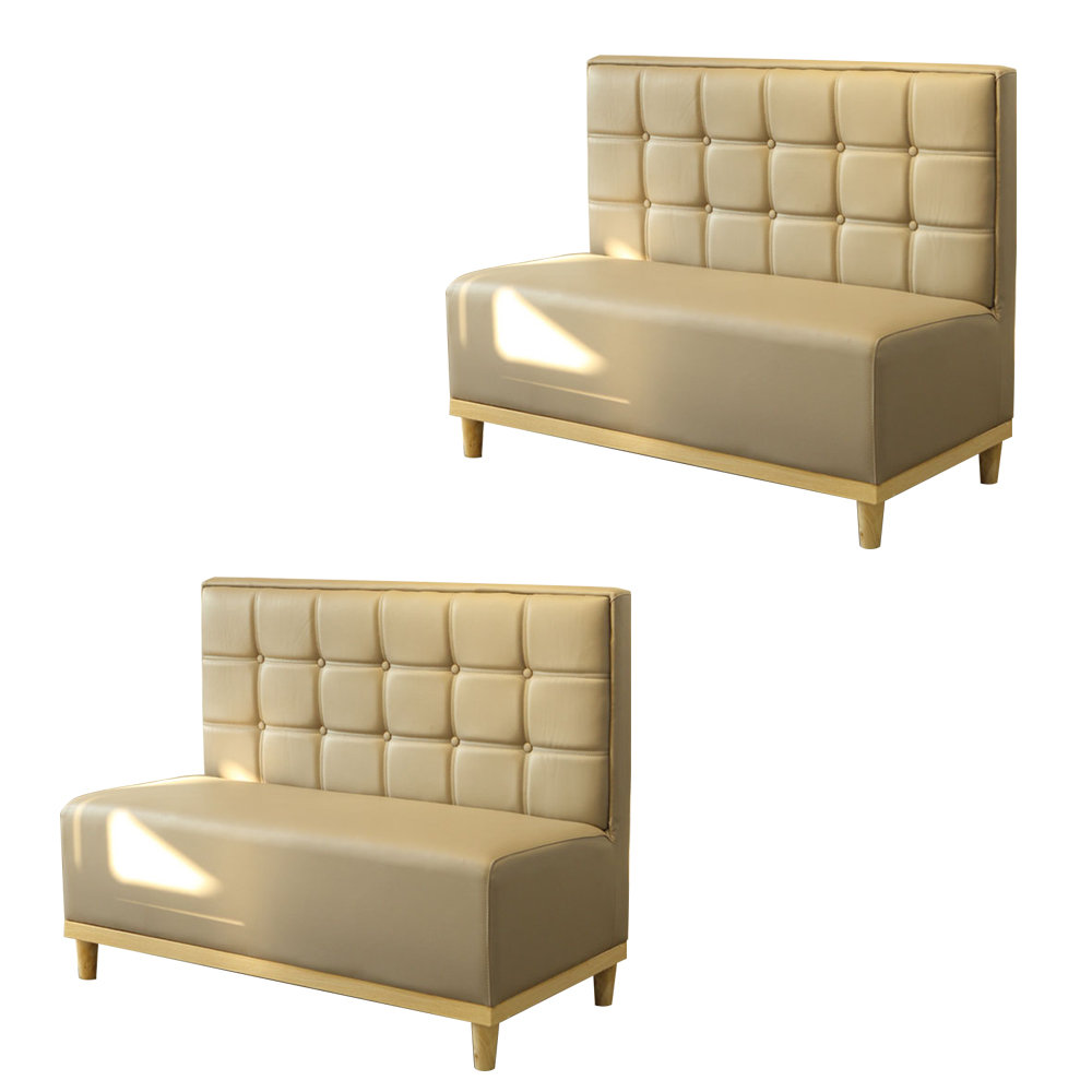 Canadian Linen Modern and simple cafe restaurant bench（set of 2). | Wayfair